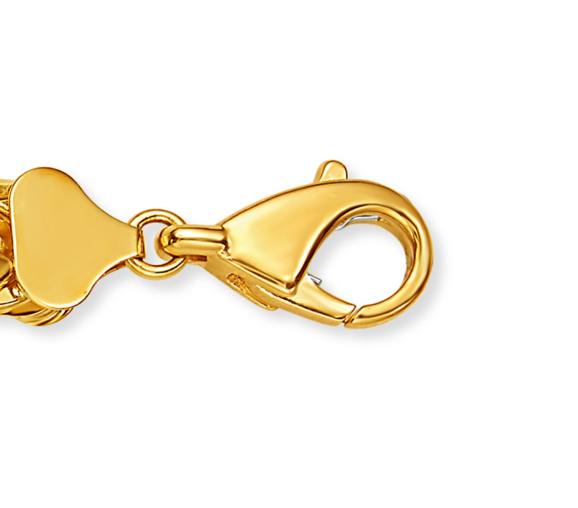 22K Gold 4mm Rope Chain Necklace