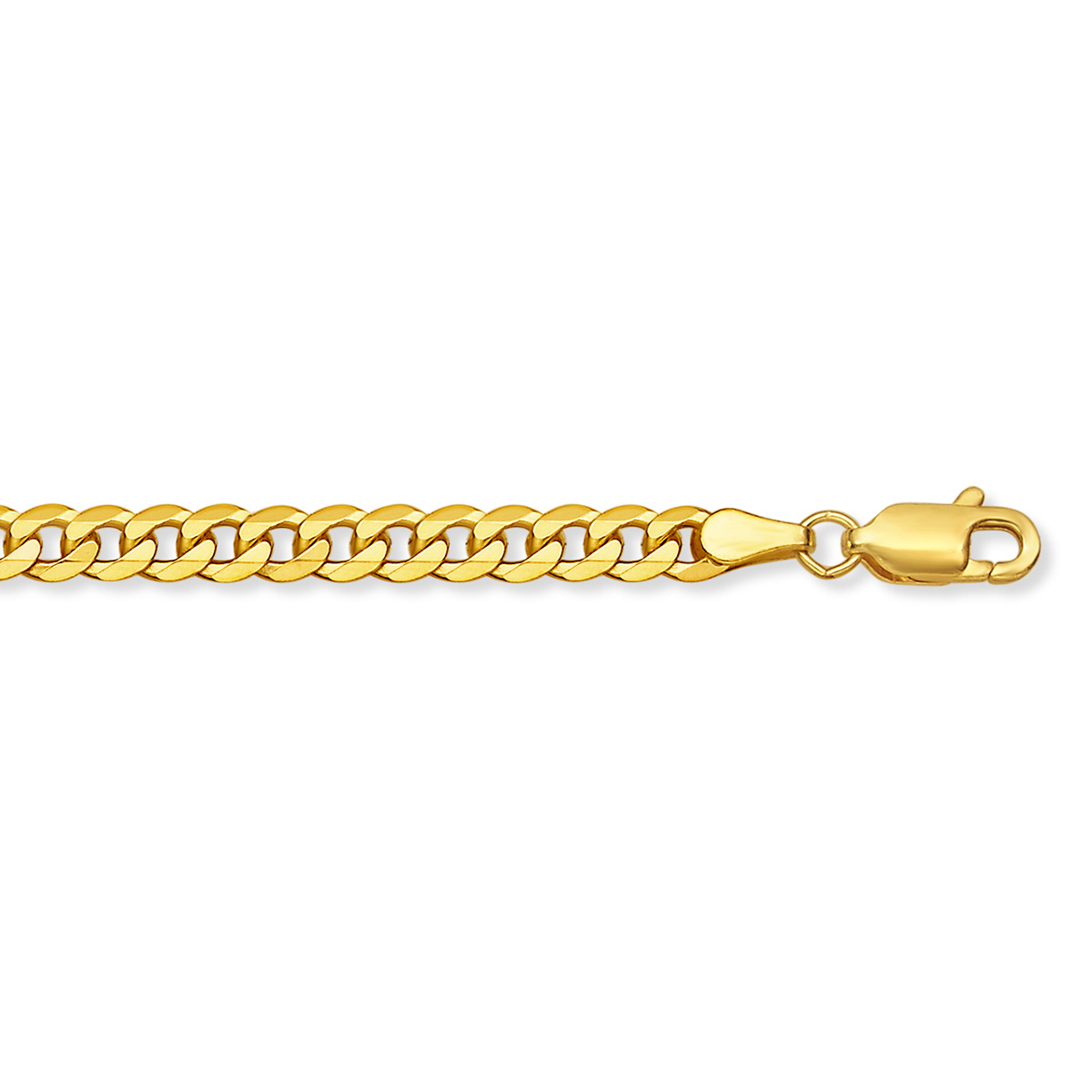 24 Inches 3mm 14K Gold Curb Link Chain Necklace