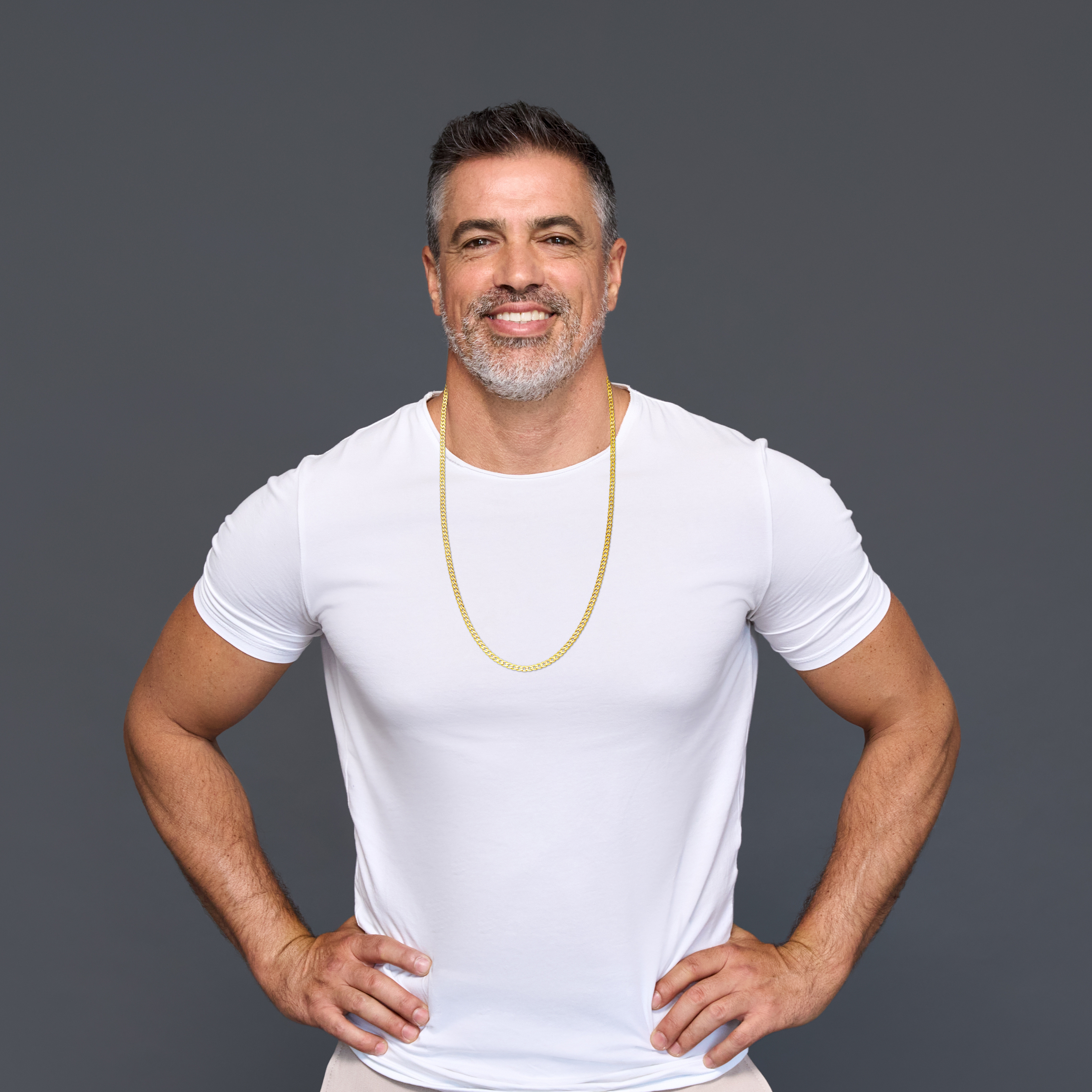 30 Inches 14K Gold 4mm Curb Link Chain Necklace