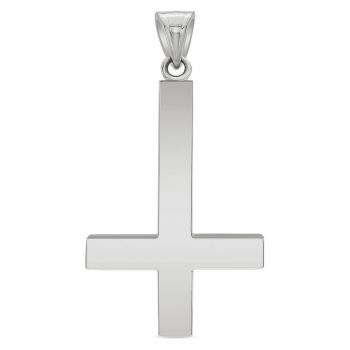 Sterling Silver St Peters Inverted Cross Pendant