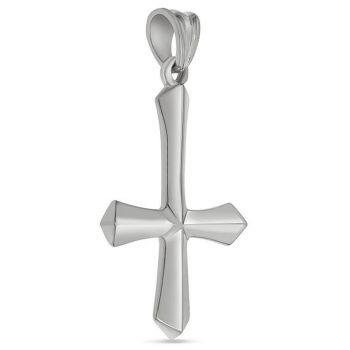 Silver Sword of God Inverted Cross Pendant