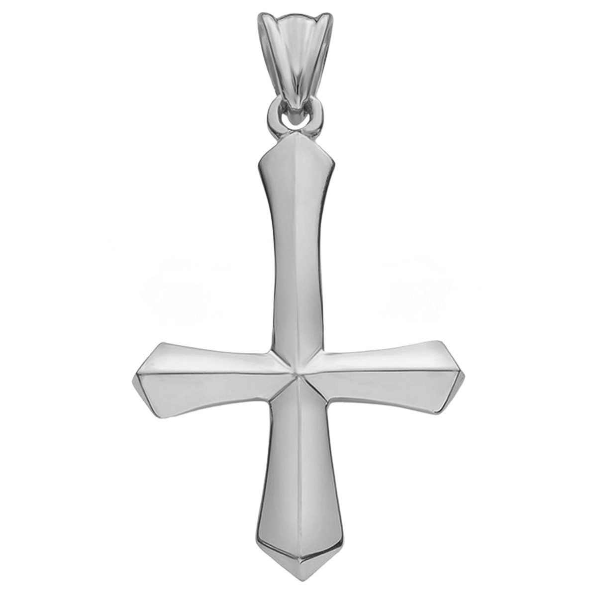 Silver Sword of God Inverted Cross Pendant
