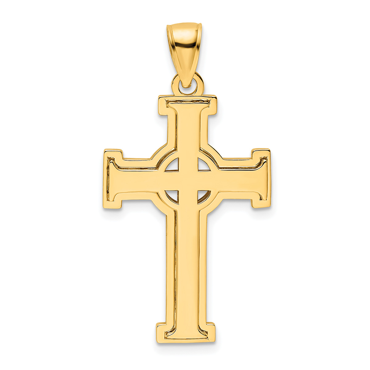 Men's 14K Gold Iona Celtic Cross Pendant