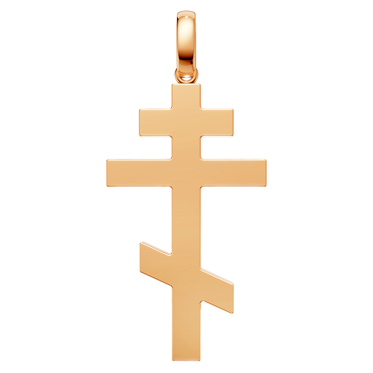 22K Gold Men's Eastern Orthodox Cross Pendant