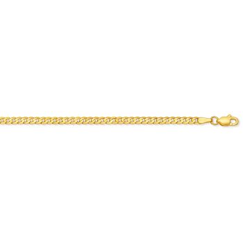 28 Inch 14K Gold 2.3mm Curb Link Chain Necklace
