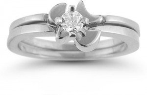 Christian Engagement and Wedding Ring Bridal Sets