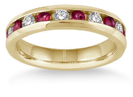 Authentic Ruby Wedding Bands