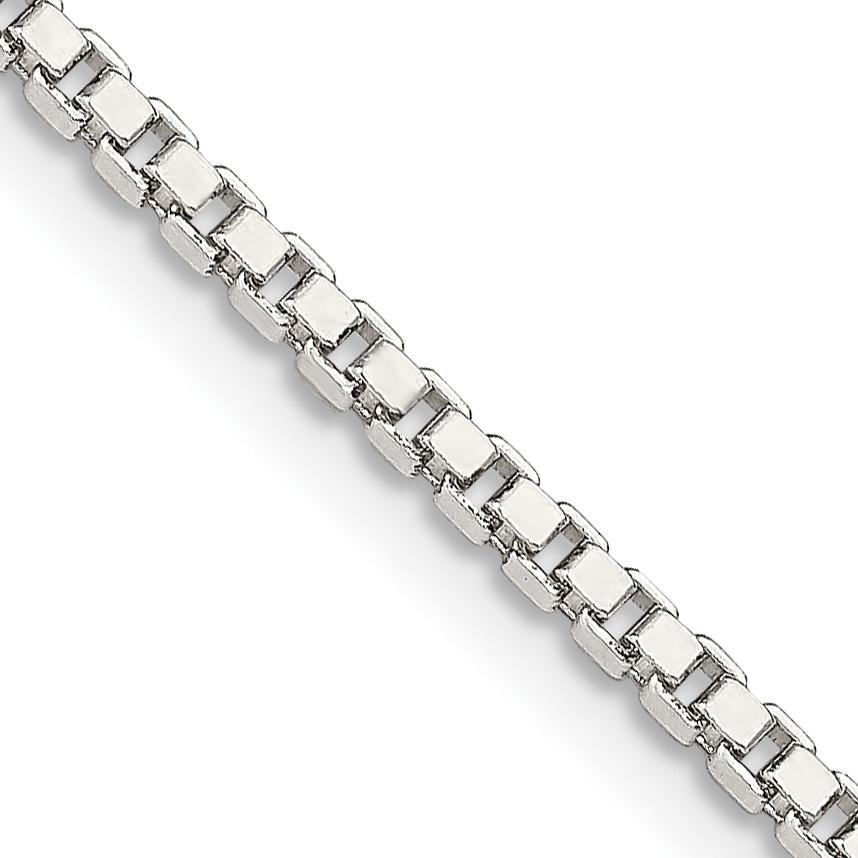 Italian 2mm Sterling Silver Box Chain