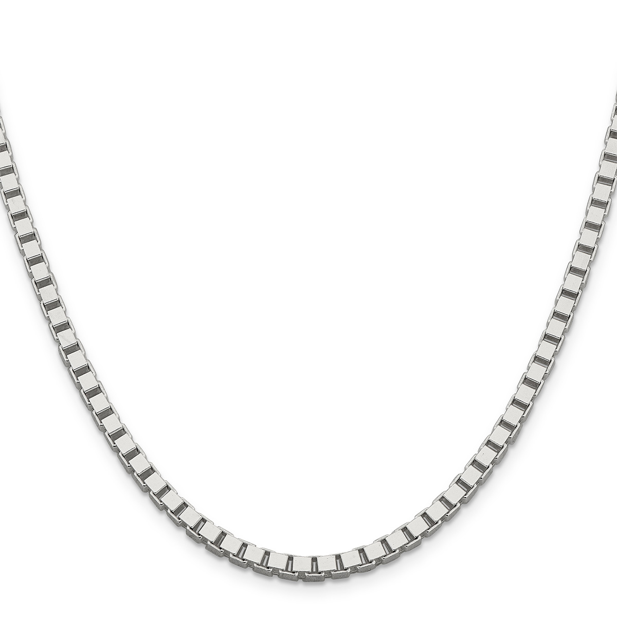 Italian 3.75mm Sterling Silver Box Chain Necklace